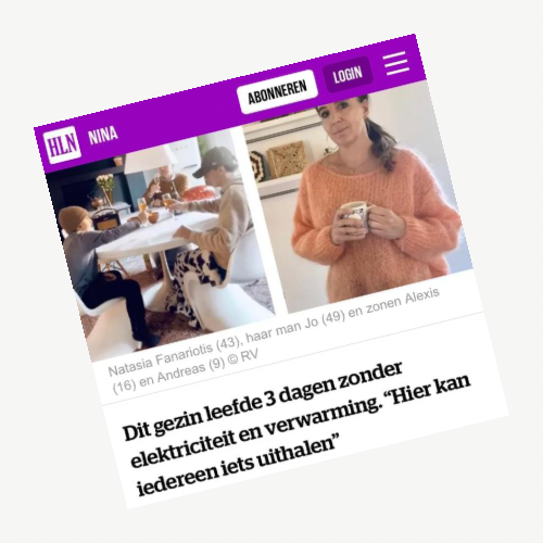 artikel HLN & NINA online :: Natasia Fanariotis